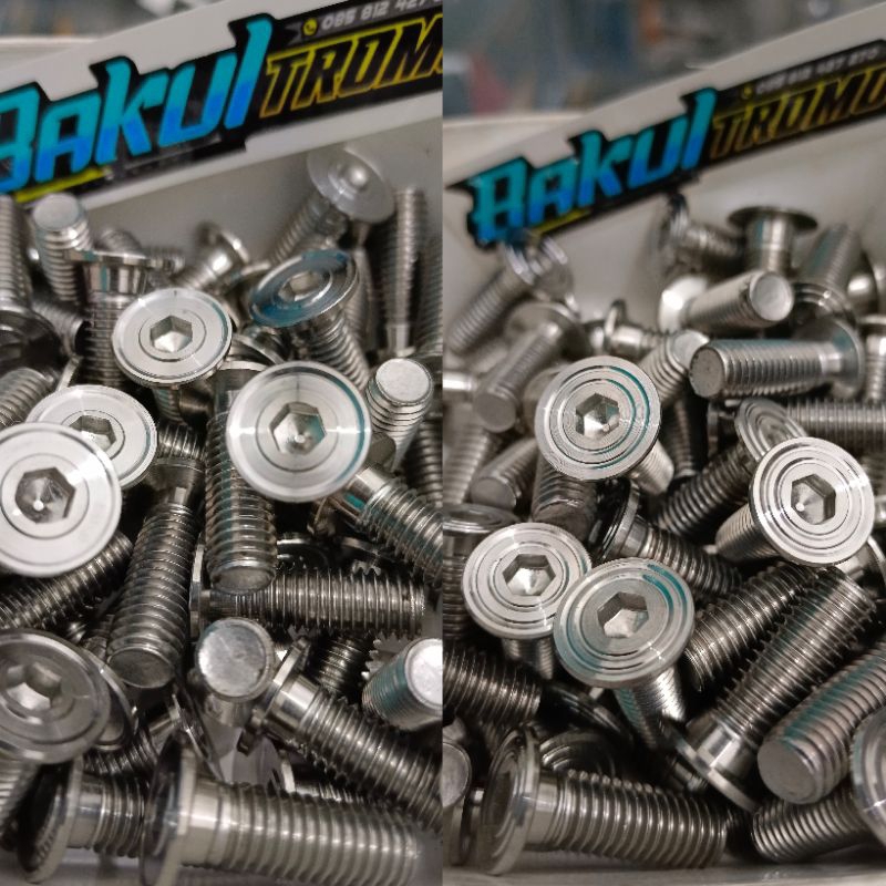 Jual BAUT PIRINGAN STAINLESS BAUT PIRINGAN DRAT 12 PANJANG 2,5cm | Shopee Indonesia