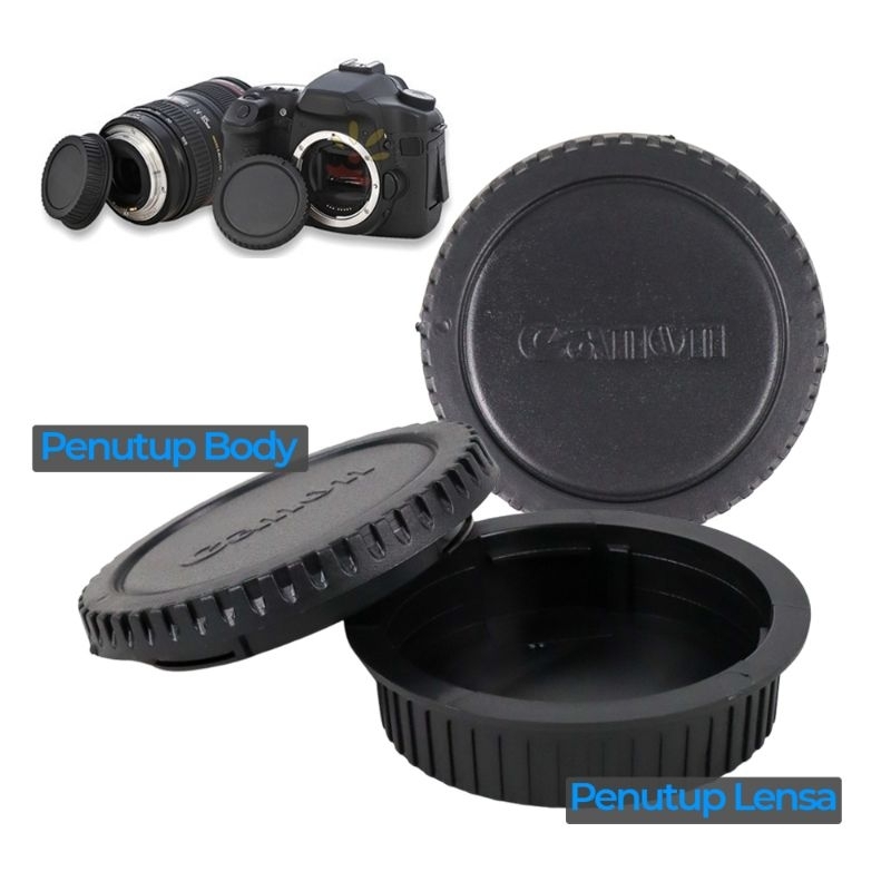 Jual Rear & Body Cap Canon Nikon tutup body dan lensa belakang | Shopee ...