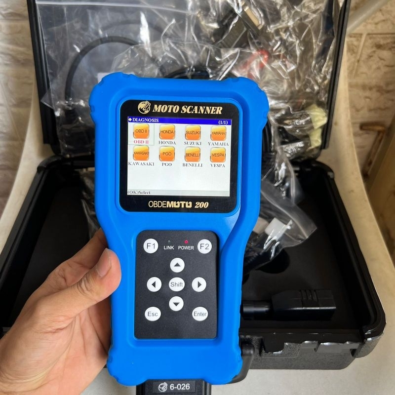 Jual SCANNER SEPEDA MOTOR INJEKSI UNIVERSAL OBDEMOTO 200 ORIGINAL ...
