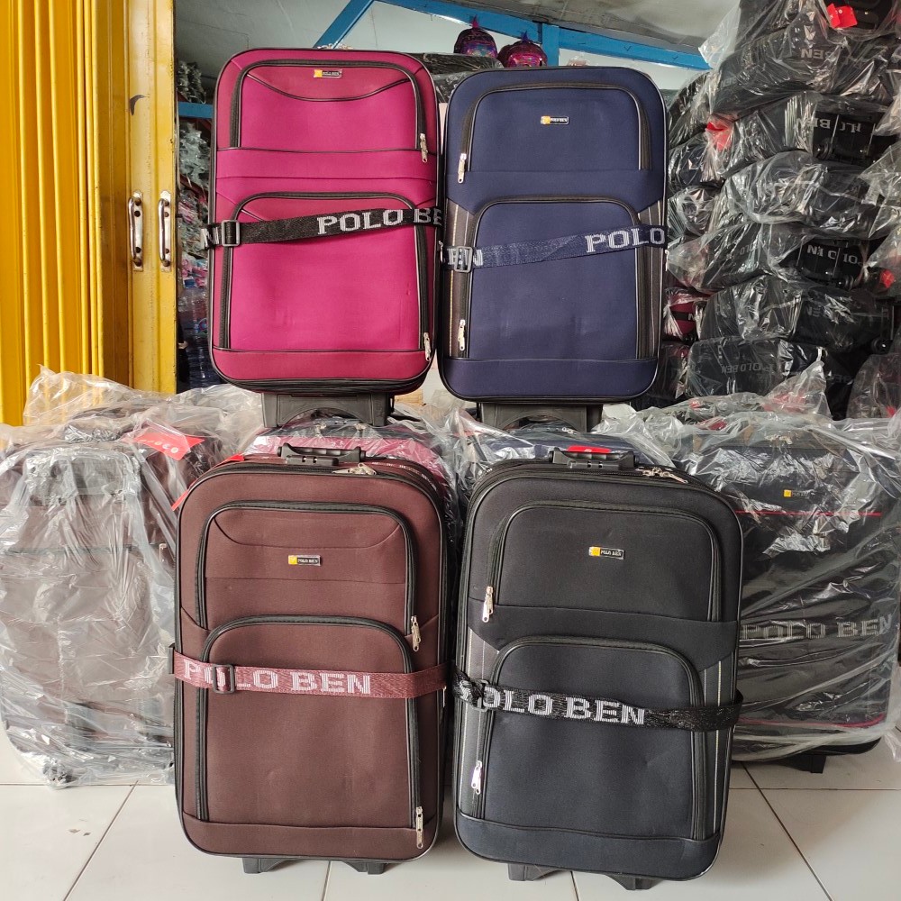 Jual Koper Kain merk POLO BEN ukuran 16, 20 bisa masuk Kabin dan 24 ...