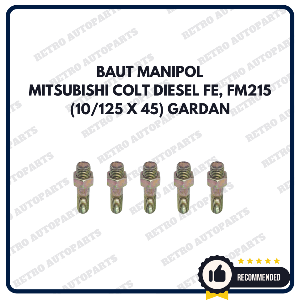 Jual MITSUBISHI - FM | Baut manifold ukuran 10/125 x 45 Mitsubishi Colt ...