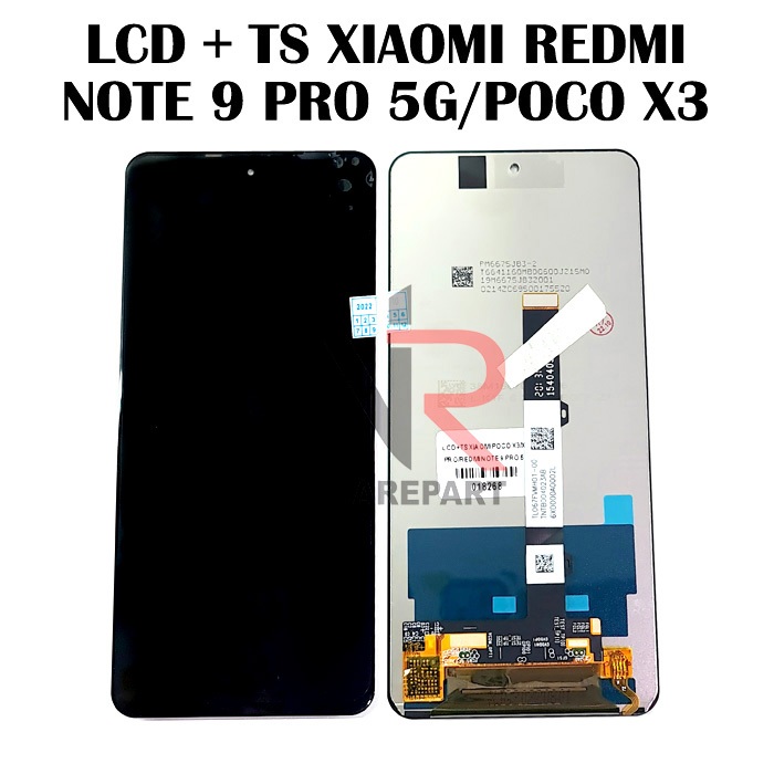 Jual LCD XIAOMI REDMI NOTE 9 PRO 5G / POCO X3 FULLSET TOUCHSCREEN | Shopee Indonesia