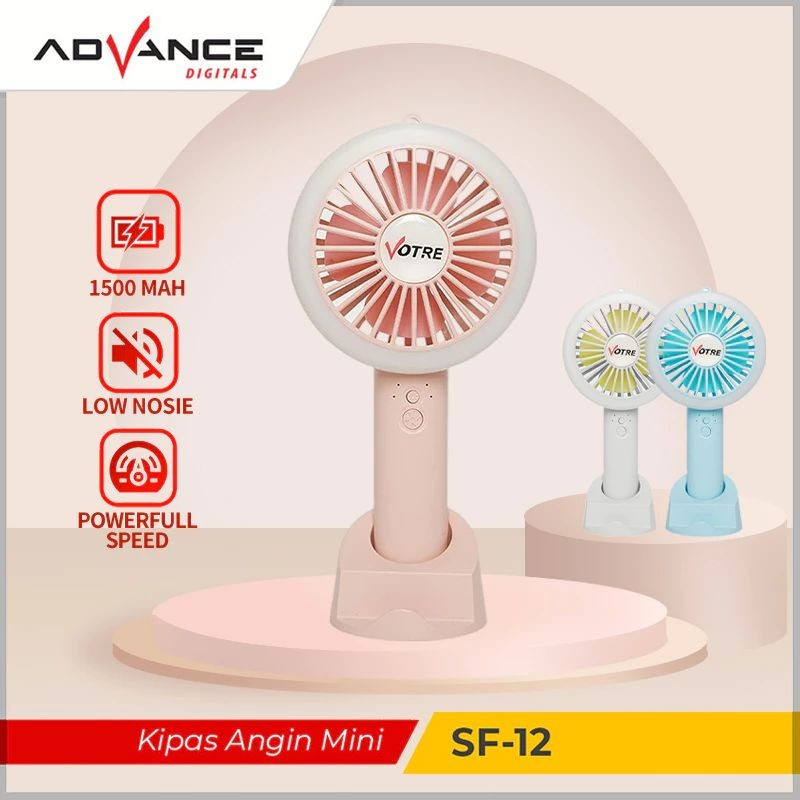 Jual Advance SF-12 / SF12 Kipas Angin Portable Mini - Kipas Tangan Lampu | Shopee Indonesia