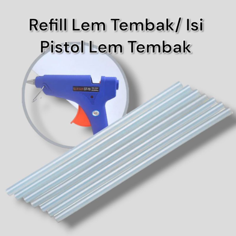 Jual Refill Lem Tembak Diameter 7mm Panjang 19cm Glue Stick Refill ...