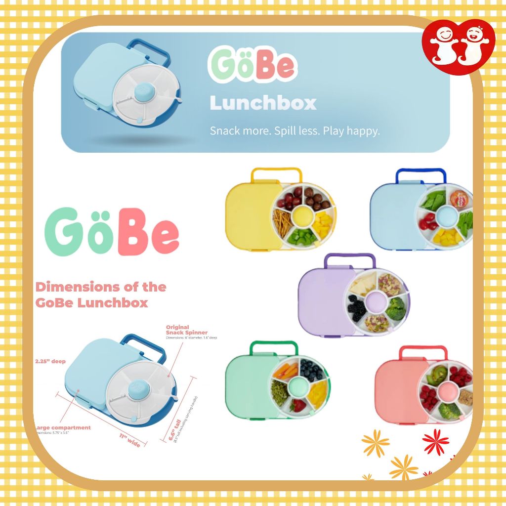 Jual GoBe Lunchbox Snack Spinner / Tempat Makan Anak + Snack 2IN1 ...