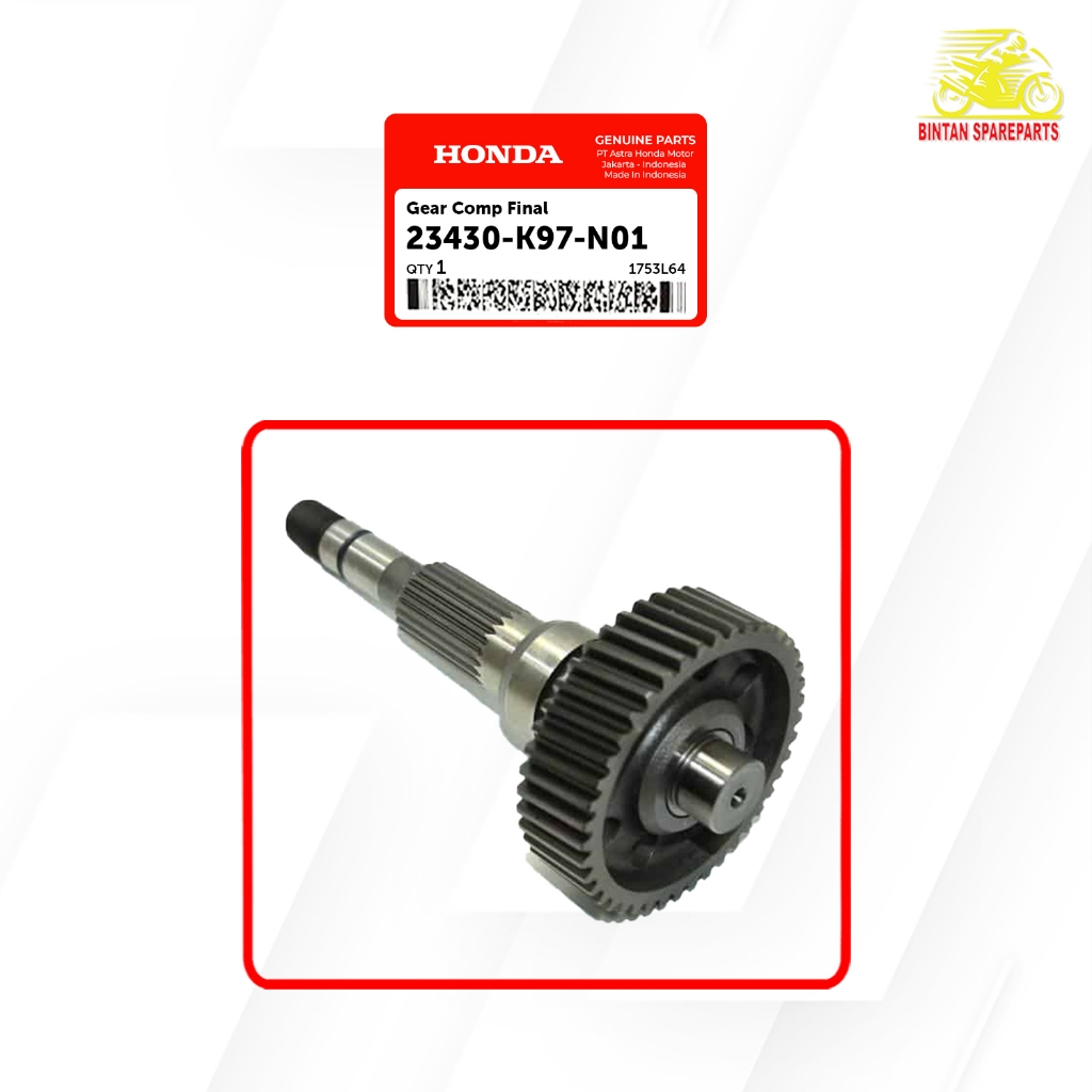 Jual As Roda Belakang Gear Comp Final 23430 K97 N01 | Shopee Indonesia