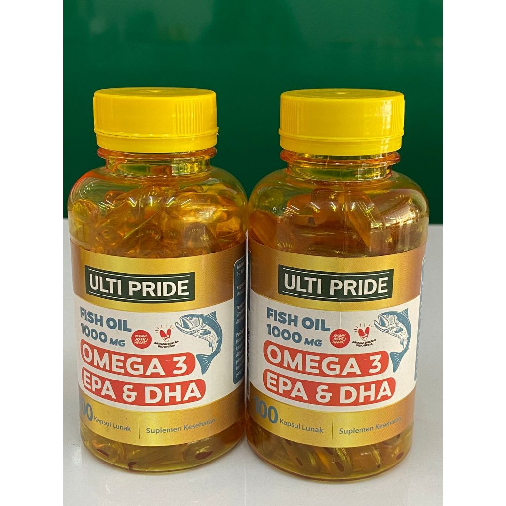 Jual ULTI PRIDE FISH OIL 1000 MG ISI 30 & 100 KAPSUL LUNAK # ...