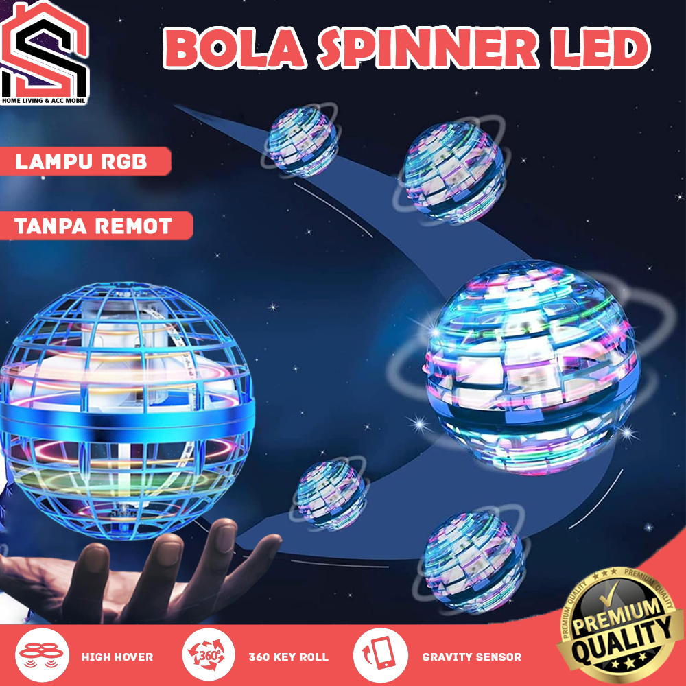 Jual Bola Spinner Terbang LED Flying Flynova Pro Gyrosphere Bola ...