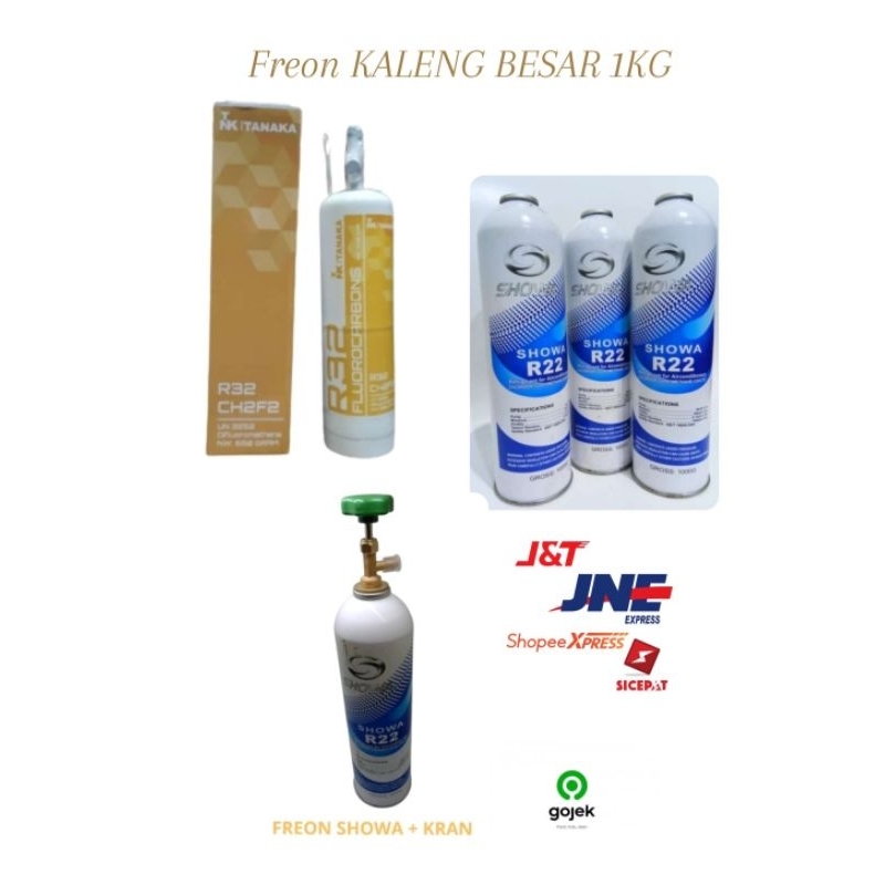 Jual [Gallery Parts] Freon R22 Showa 1Kg / Freon R32 650Gram / Freon ...
