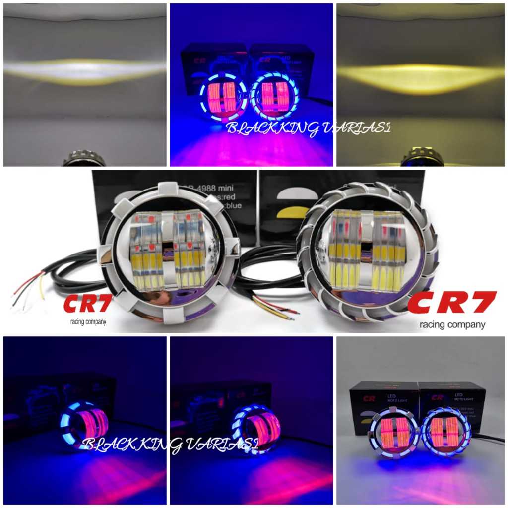 Jual Lampu Daymaker LED Projie 2,5 inch Putih Kuning Lampu Projie Utama ...