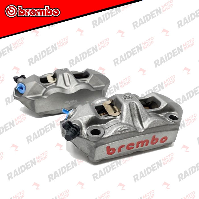 Jual KALIPER BREMBO M4 34 RADIAL MONOBLOCK 100MM GREY SET KIRI KANAN | Shopee Indonesia