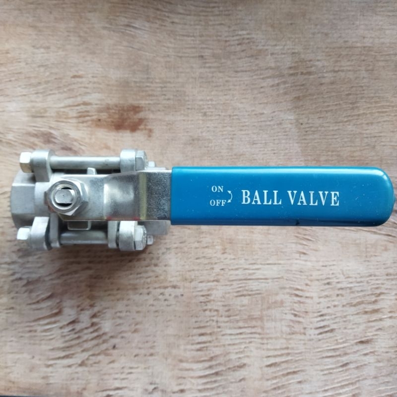 Jual Stop Kran 1 1/4" Ball Valve 3PC Stainless Steel 316 1000 Psi | Shopee Indonesia