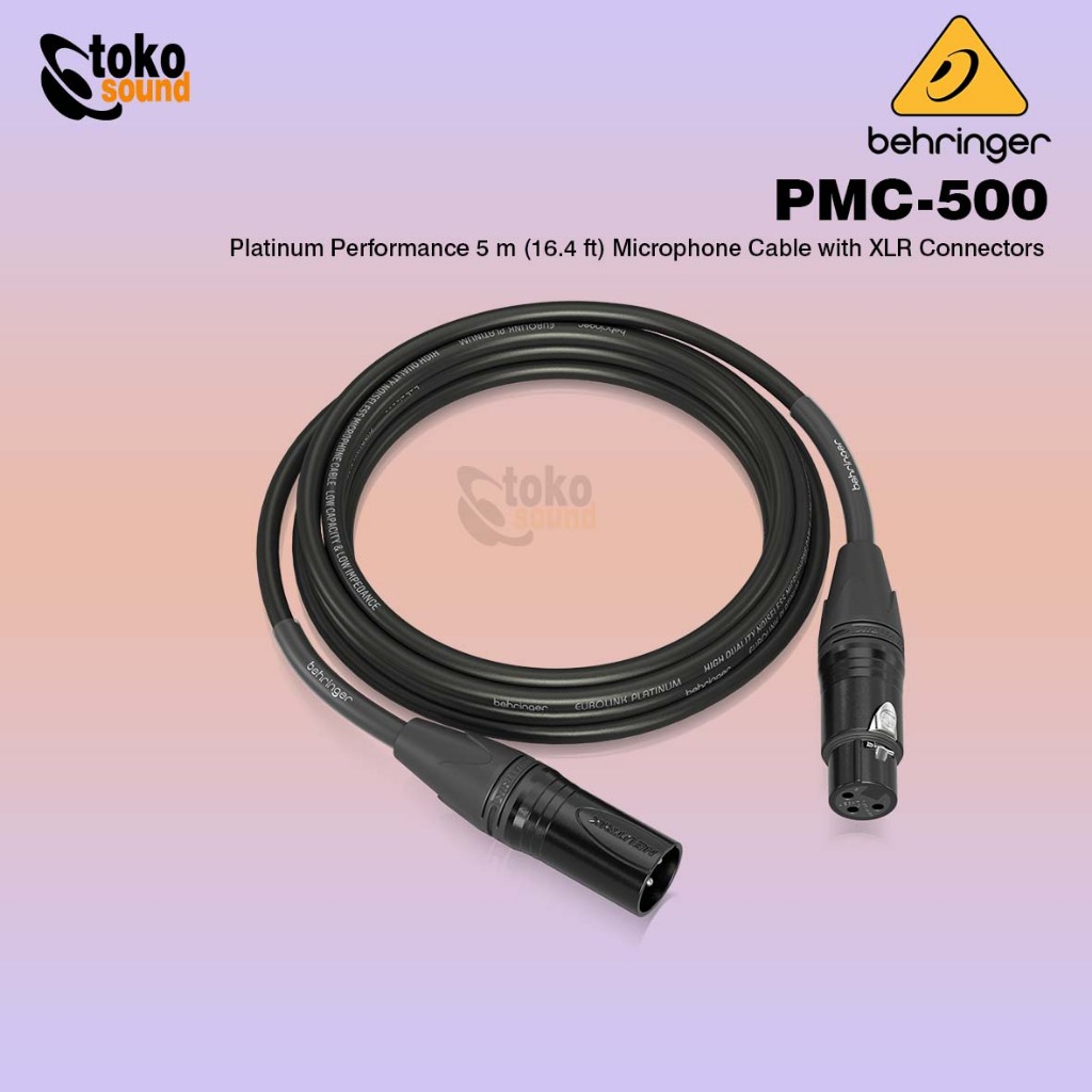 Jual Behringer PMC500 - XLR Female to XLR Male Microphone Cable 5 Meter ...