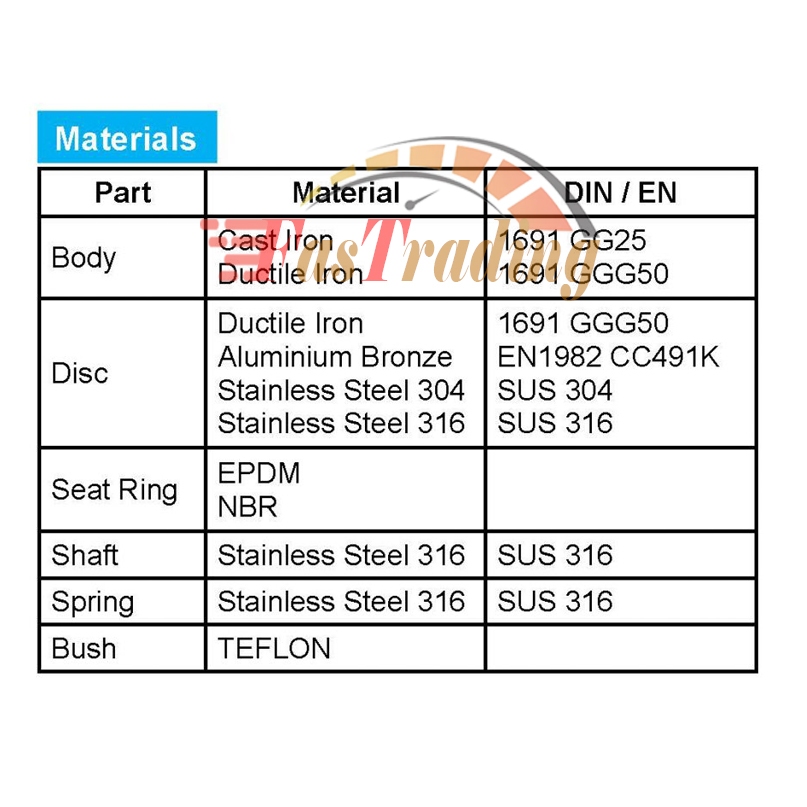 Jual Tozen Double Door Wafer Check Valve CDCV-W 12” inch Ductile Iron ...