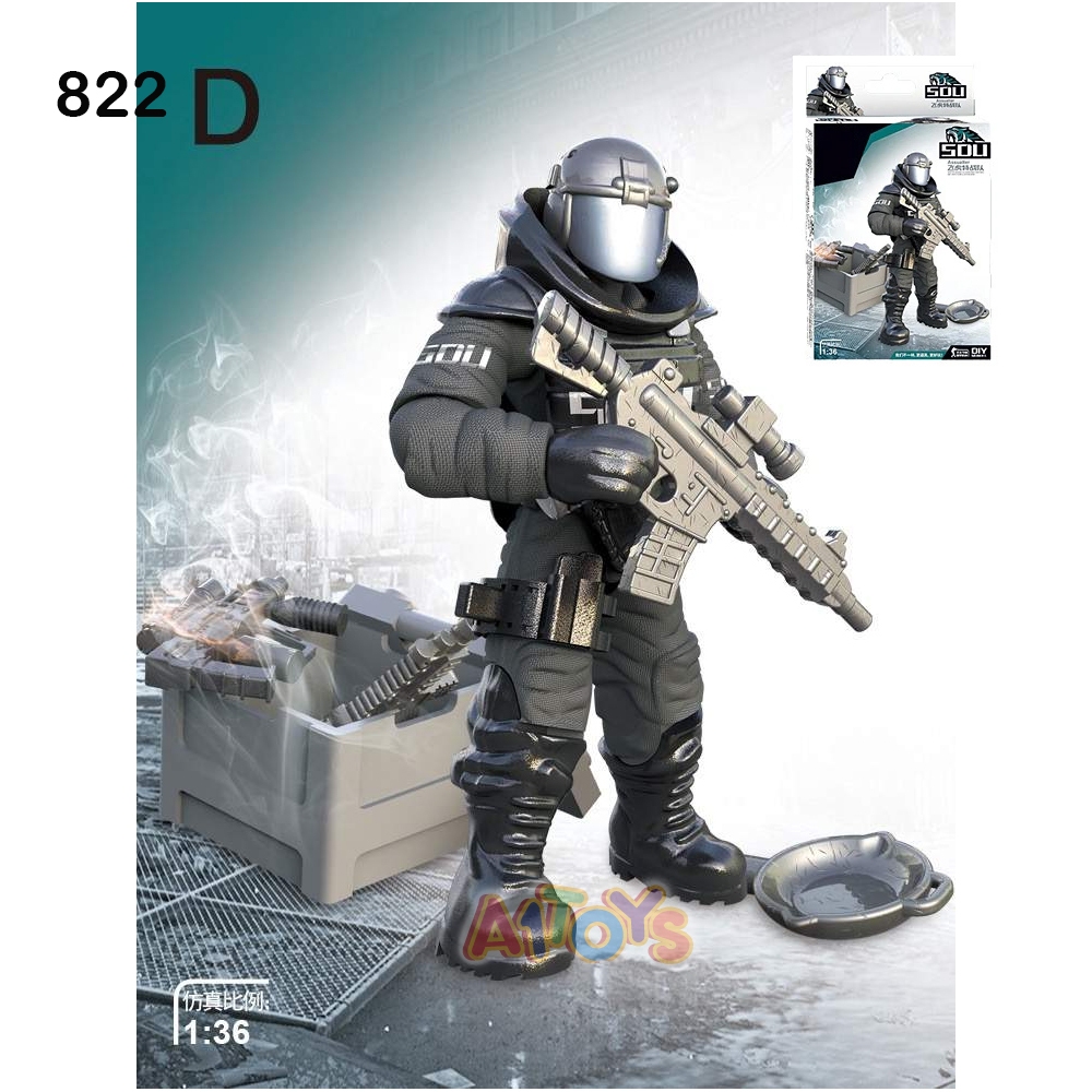 Jual Mainan tentara perang miniatur police set mini figure tenatar WW2 ...