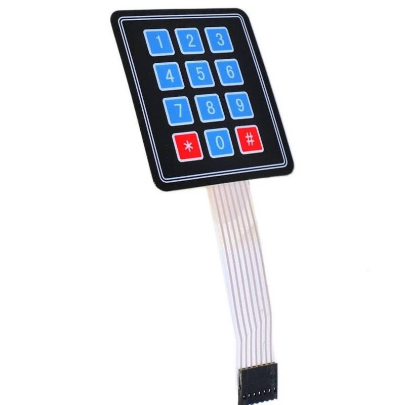 Jual 4x3 Matrix Array 12 Key Membrane Switch Keypad Keyboard for Arduino | Shopee Indonesia