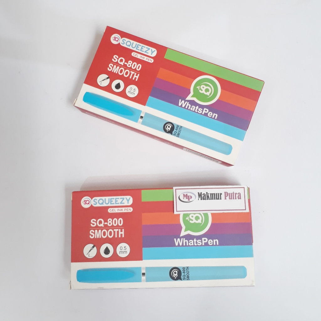 Jual Bolpoint / Pulpen / Pen WHATSPEN SQ-800 GEL PEN SQ 0,5MM (12 Pcs ...