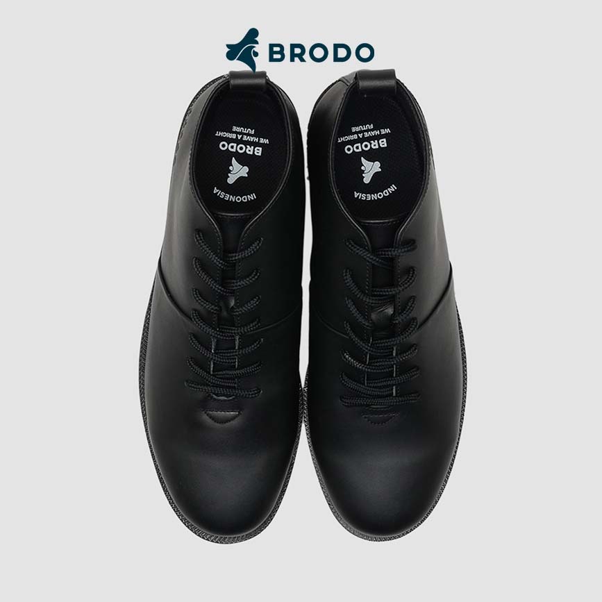 Jual Brodo - Sepatu Signore Eco Full Black | Shopee Indonesia