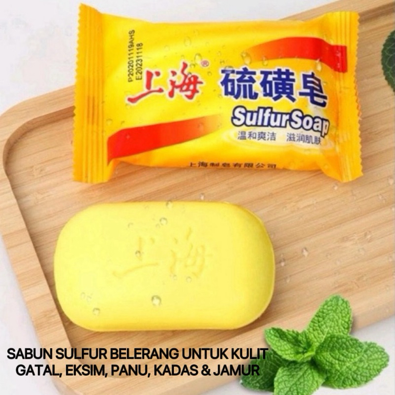 Jual Sabun Batang Sulfur Untuk Gatal Panu Kurap Kudis Sabun Mandi ...