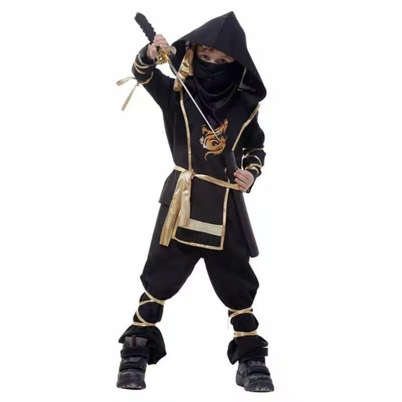 Jual KOSTUM JAPAN NINJA WARIOR DRAGON GOLD | kostum cosplay ninja ...