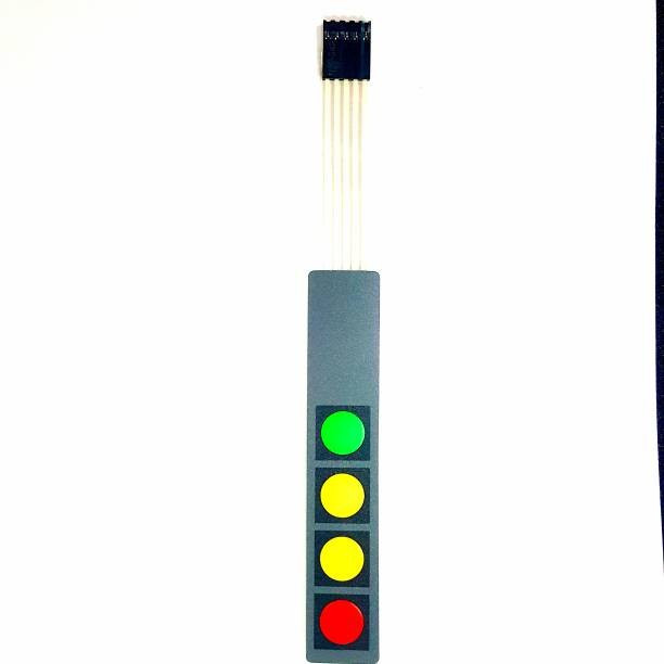 Jual Keypad membrane switch 1x4 tombol keyboard sakelar 4 channel ...