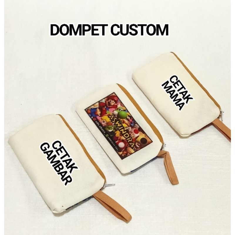 Jual Dompet coin bahan blacu custom | GRATIS cetak nama, Foto & gambar ...