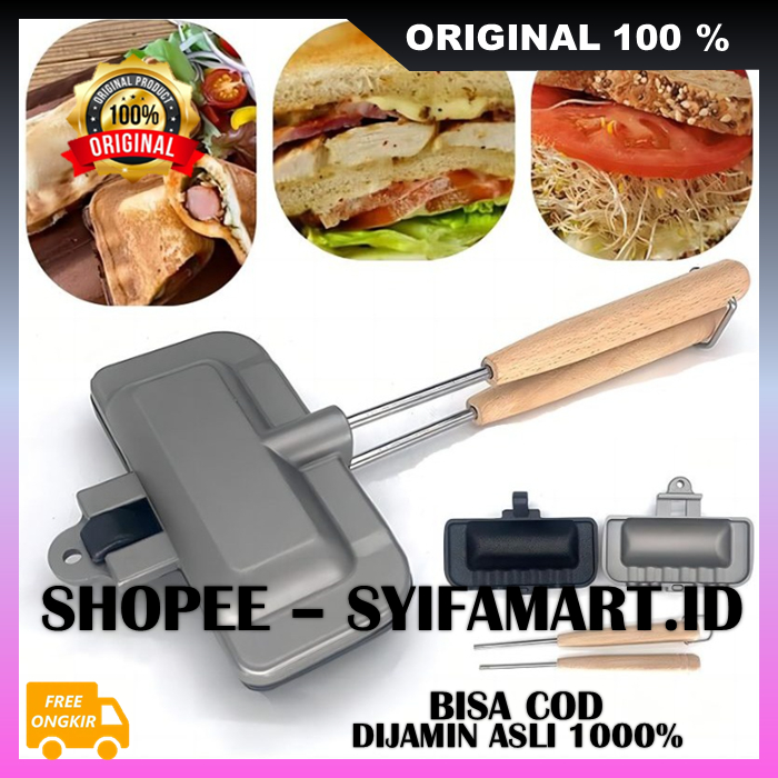 Jual Plat Sandwich Panggang Alat Cetakan Sandwich Roti Bakar Mini ...
