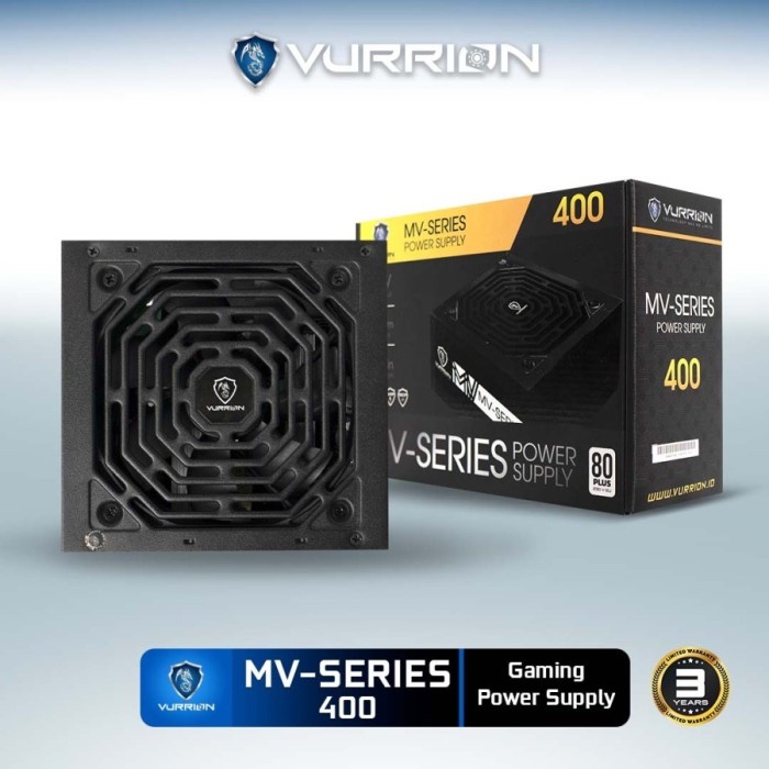 Jual POWER SUPPLY VURRION MV400 MV-SERIES 400 WATT 80PLUS / PSU 400Watt 80+ | Shopee Indonesia