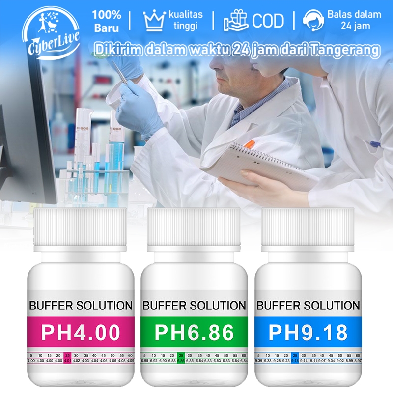 Jual 50ML PH Buffer PH4/6.86/9.18 Cairan Kalibrasi Standar Presisi Tinggi | Shopee Indonesia