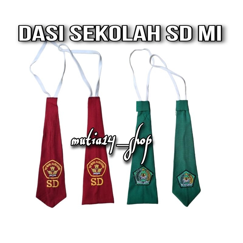 Jual Dasi sekolah SD Mi logo Bordir anak laki laki dan perempuan ...