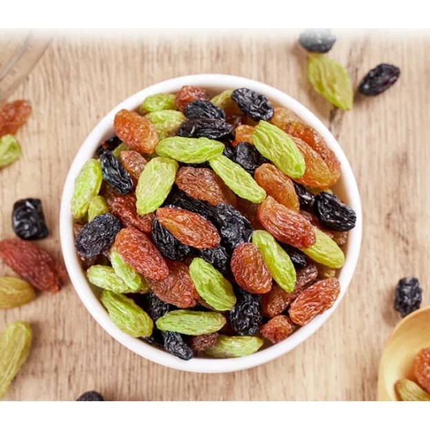 Jual Tricolour Raisins Unsweetened 500 gram (1/2kg)/ Kismis Emas, hijau ...