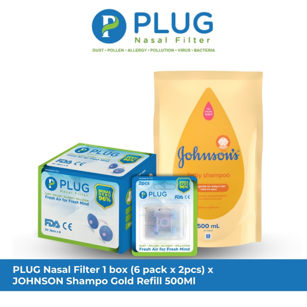Jual PLUG Nasal Filter 1 Box (6 pack x 2pcs) X Johnson Shampo Gold ...
