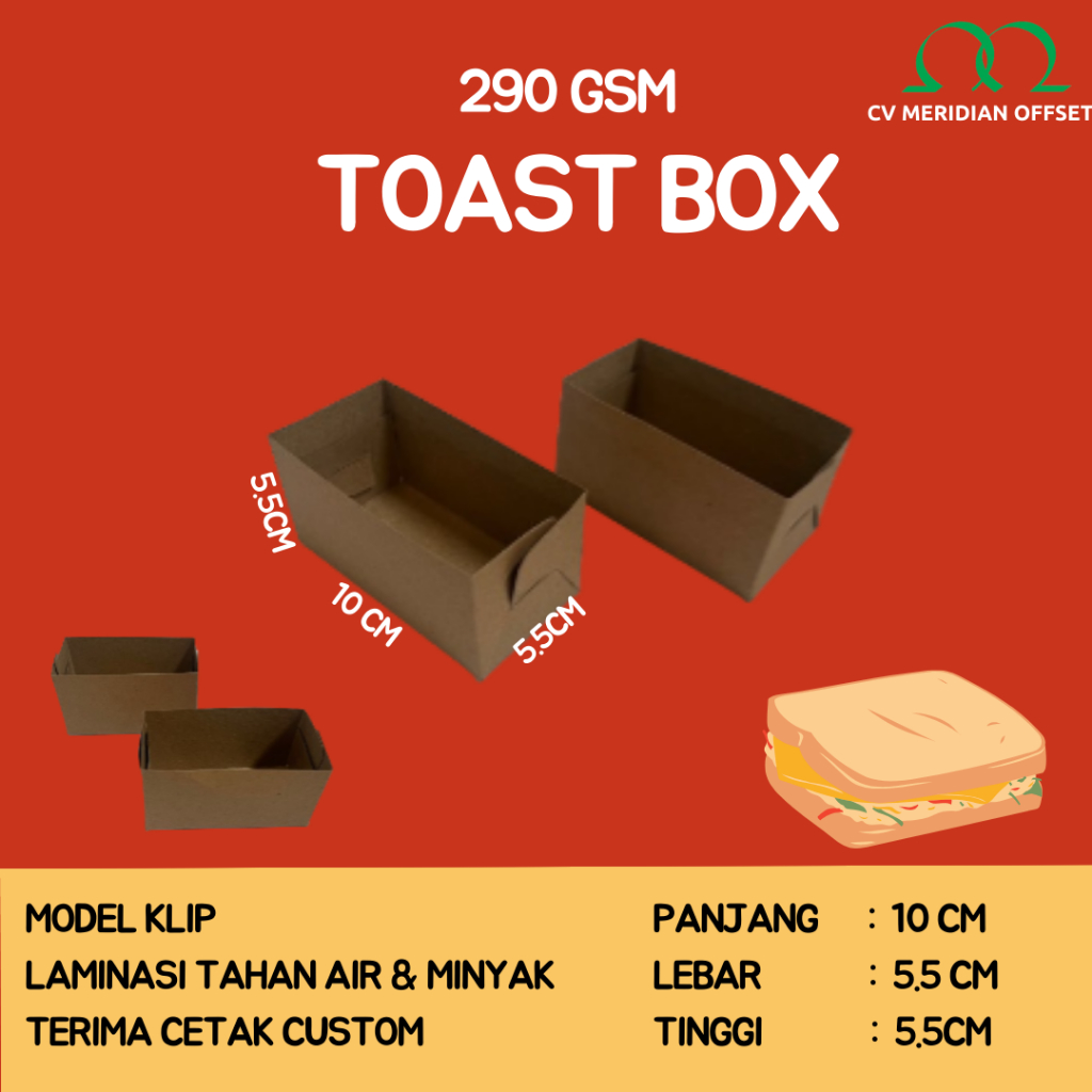 Jual toast box alas roti tempat roti bakar panggang laminasi murah ...