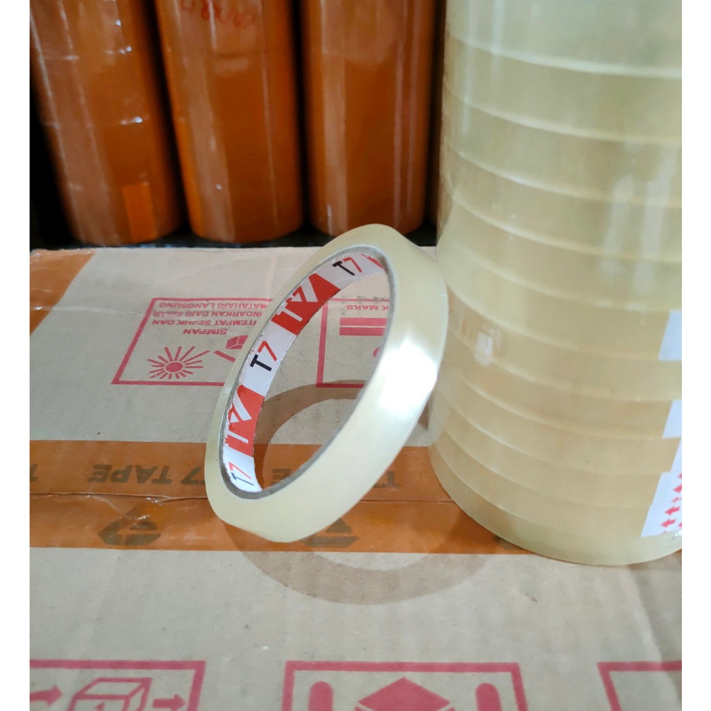 Jual Selotip Bening Transparan 12mm x 72 Yard 1/2 Inch Clear Tape ...