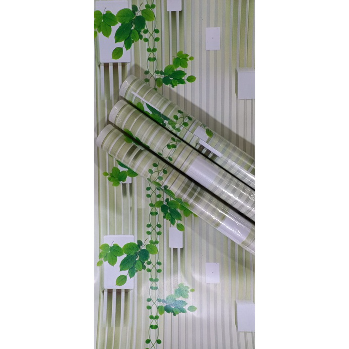 Jual tmr82 WALLPAPER STIKER DINDING DAUN PAGAR RAMBAT HIJAU 45CM X 10M ...