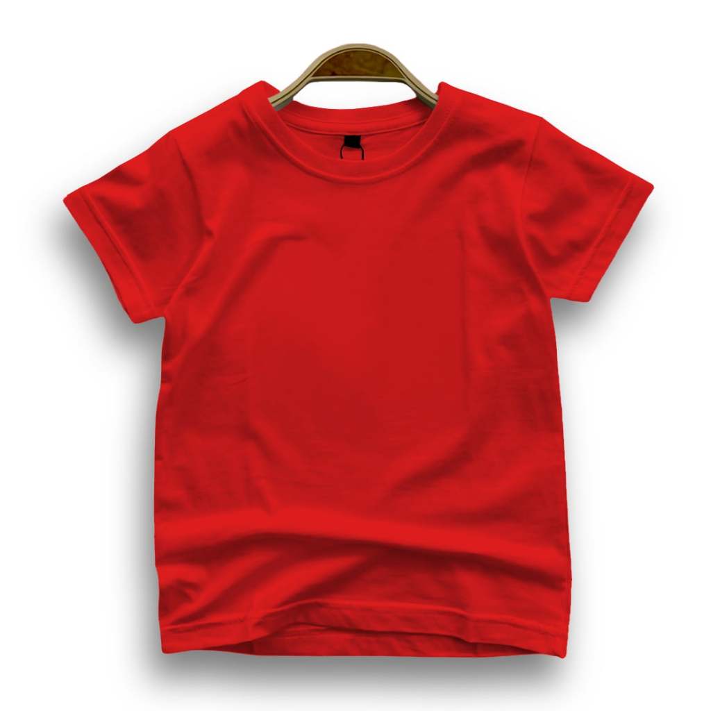 Jual Kaos Anak Polos Lengan Pendek Umur 4 - 12 Tahun | Shopee Indonesia