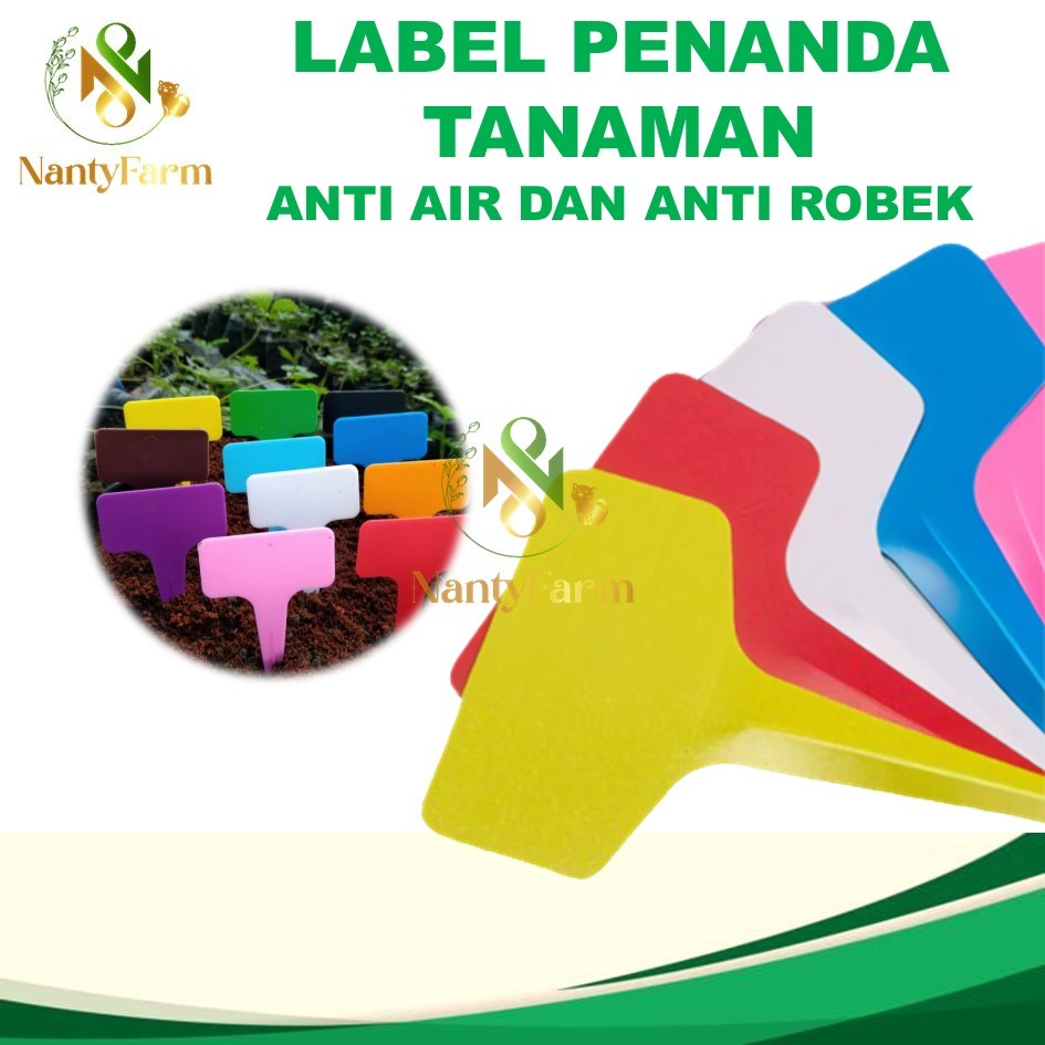 Jual Label Tanaman Penanda Tanaman Name Tag Tanaman Bentuk T Tahan Air dan Anti Robek | Shopee ...
