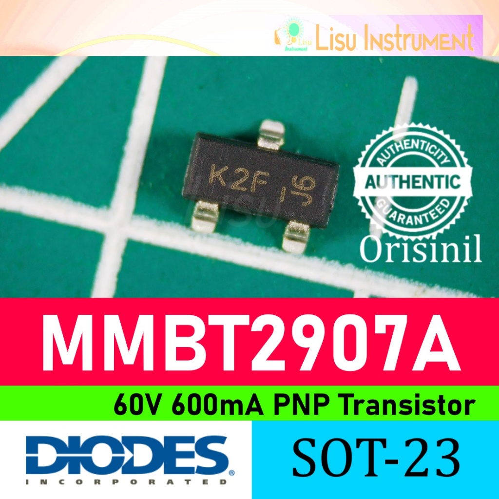 Jual MMBT2907A 60V 600mA PNP Bipolar Transistor 2907 2F K2F MMBT2907 ...