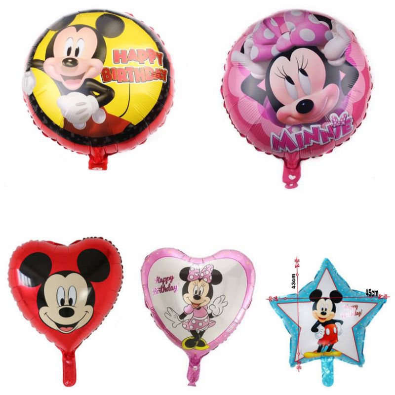 Jual Balon foil mickey minnie mouse | balon mickey mouse ulang tahun ...