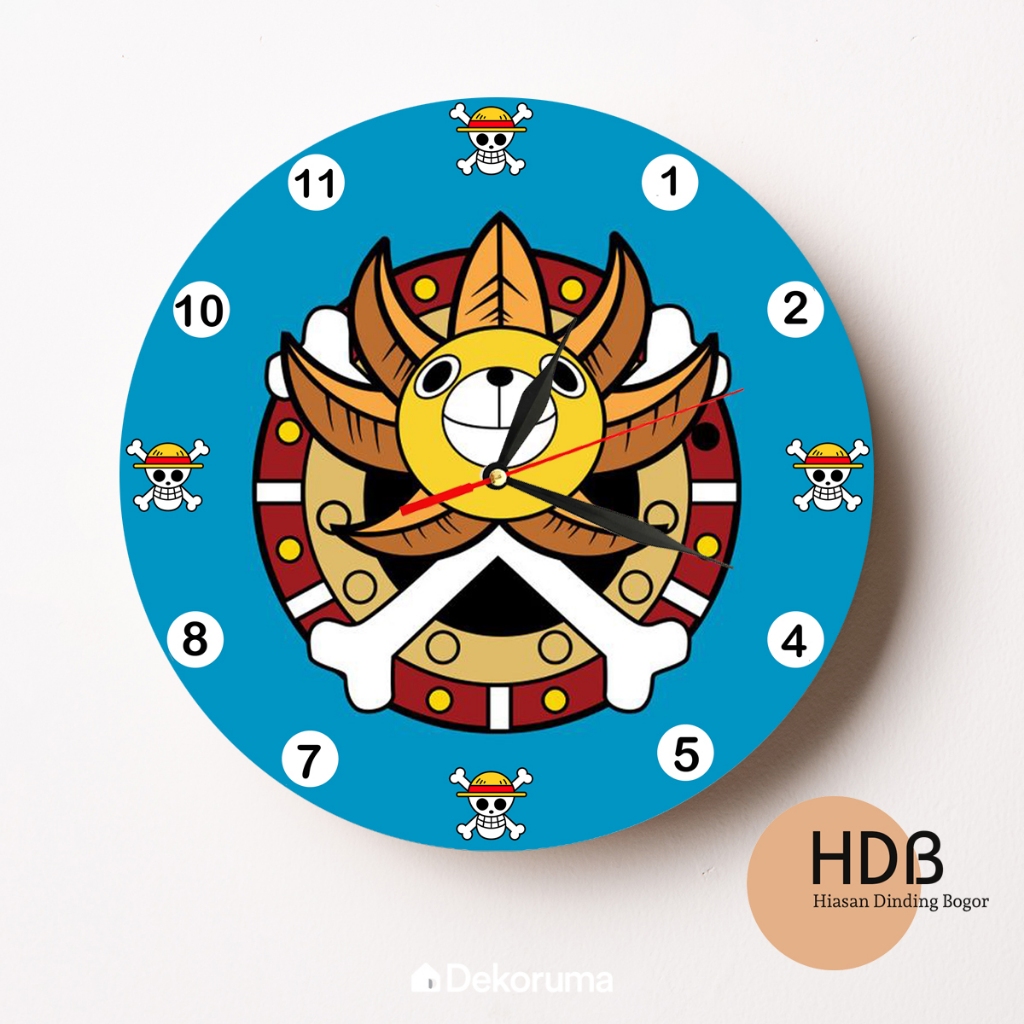 Jual HDB - Jam Dinding One Piece Jam Dinding Anime Kamar Tidur - Model ...