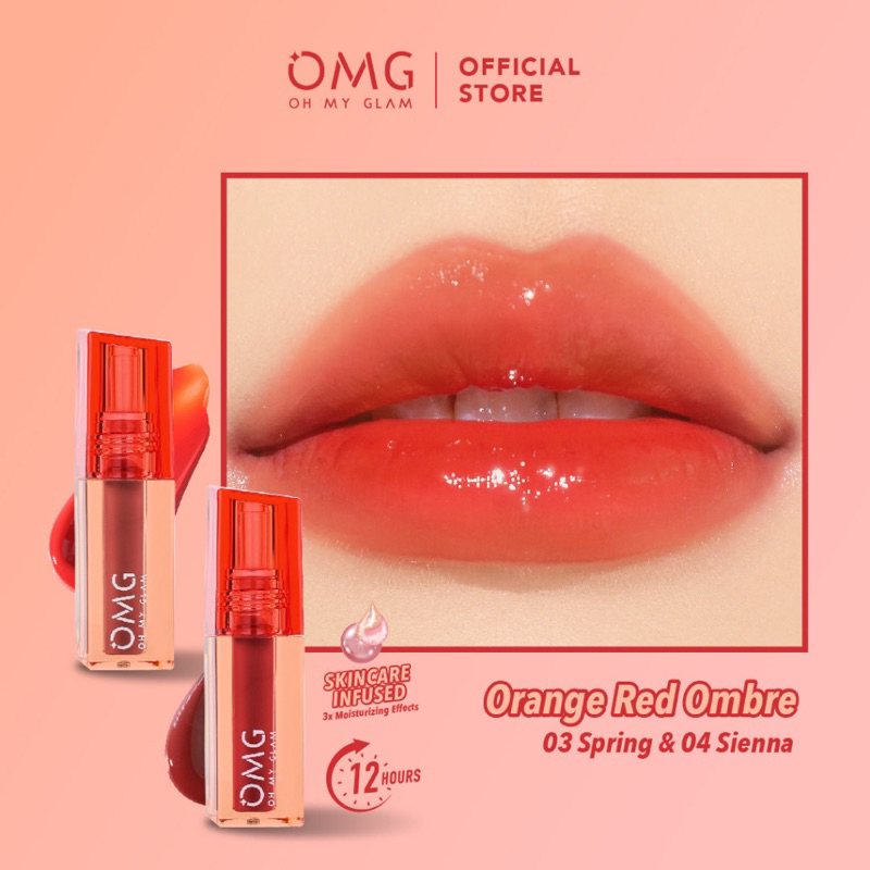 Jual Omg Oh My Glam Glassy Lip Tint Paket Ombre Lips Parade Best Ombre Lip Cream Lip Tint