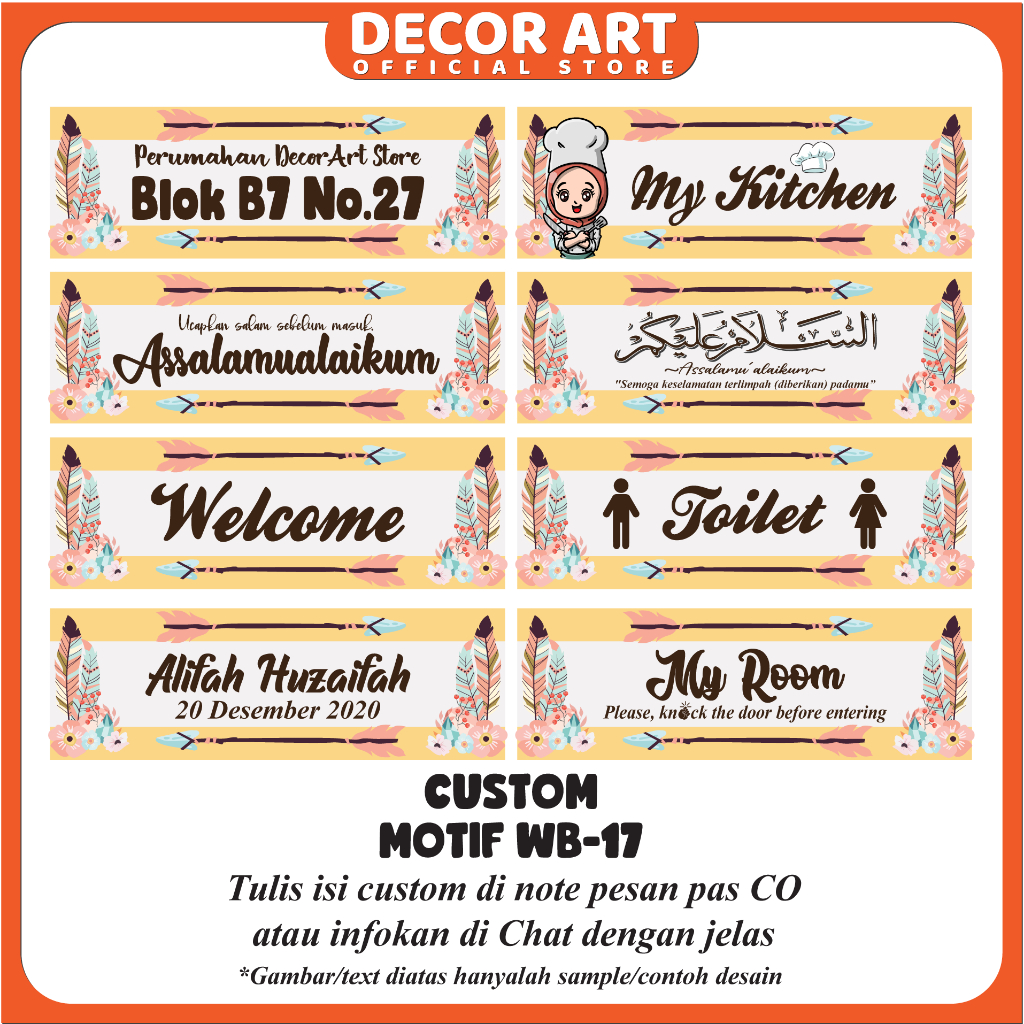 Jual Bisa Custom - Request Papan Nomor Custom Nama Alamat Rumah Custom ...