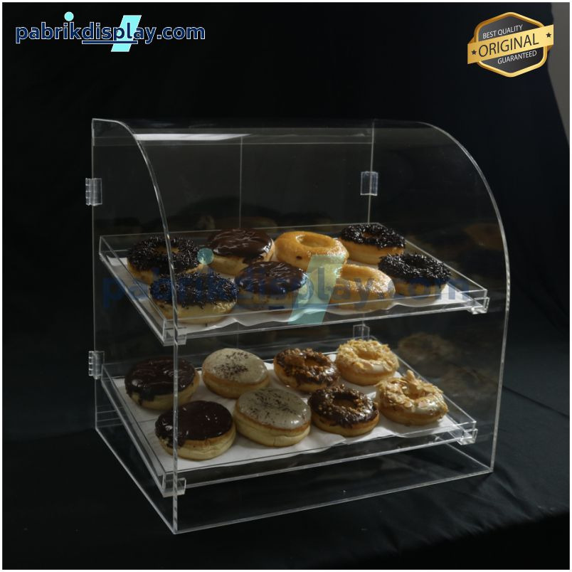 Jual Display kue akrilik rak | Acrylic Food Cupcake Bakery Shelves ...