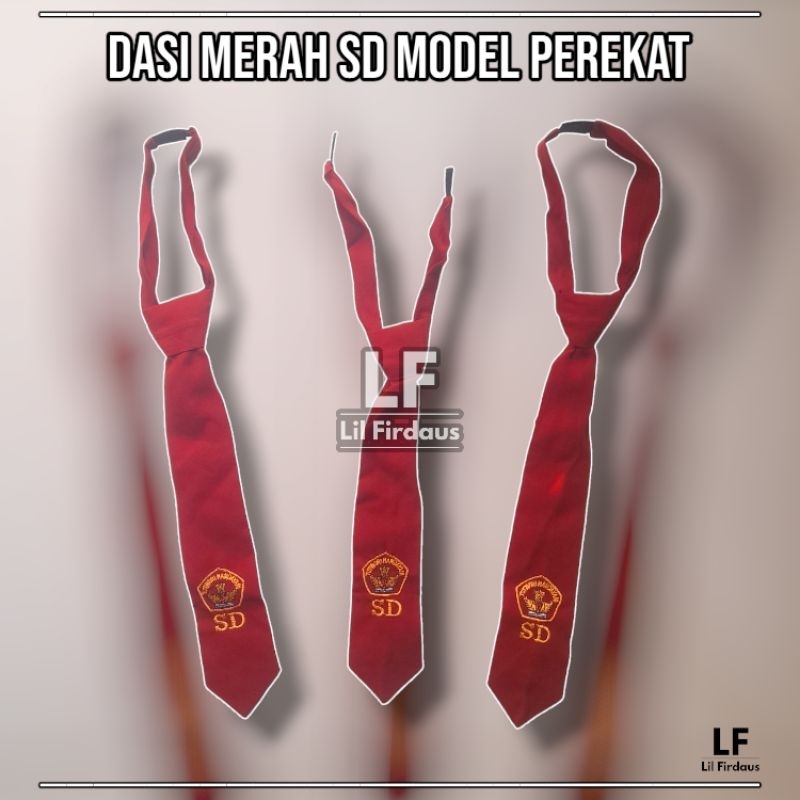 Jual Dasi Merah SD Model Perekat untuk Anak SD dan Dewasa | Shopee ...