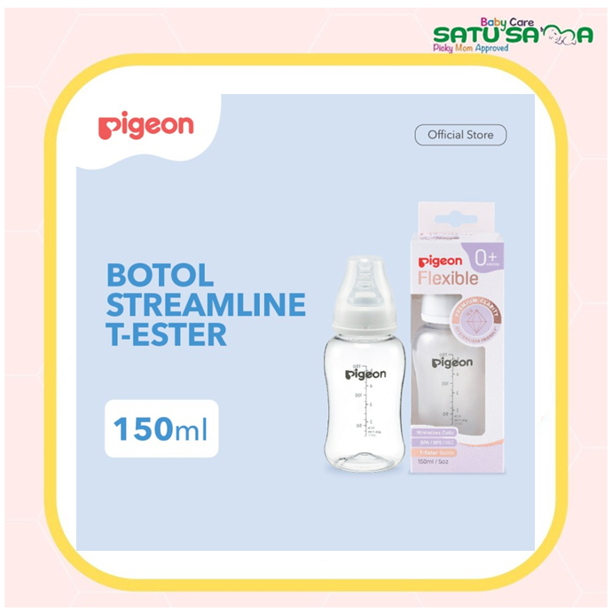 Jual PIGEON BOTOL T-ESTER STEAMLINE W/S-TYPE NIPPLE | Shopee Indonesia