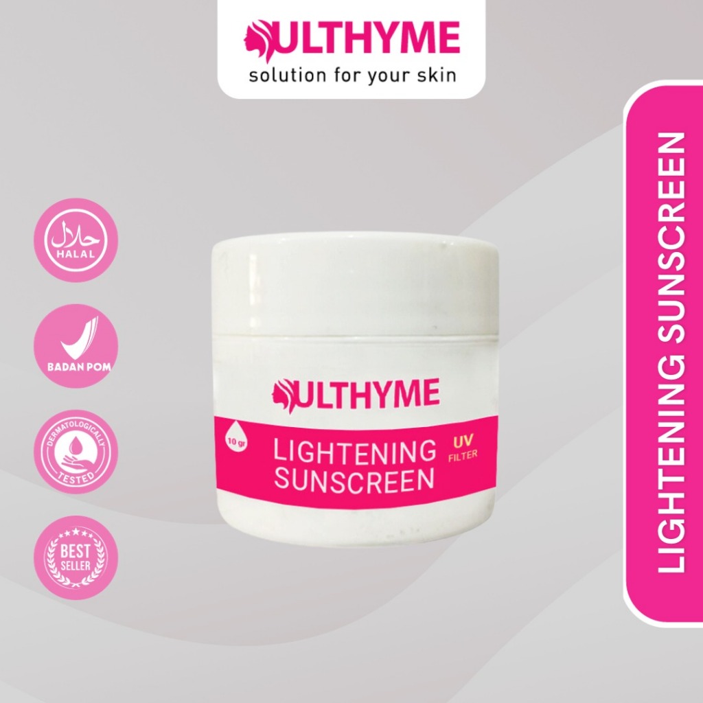 Jual Ulthyme Sunscreen Lightening, Sunscreen Pelindung Sinar UVA dan ...