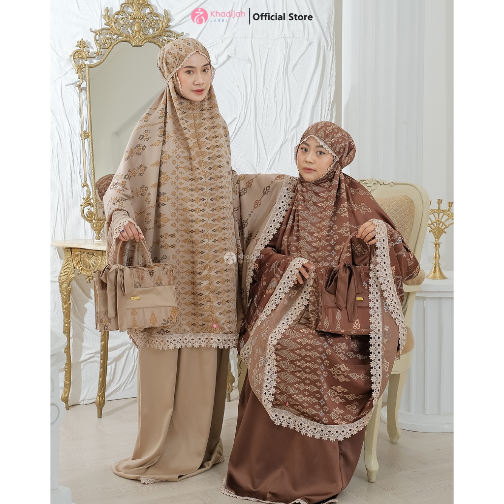 Jual Khadijahlabel Mukena Premium Jumbo Terbaru Dewasa Renda Motif ...