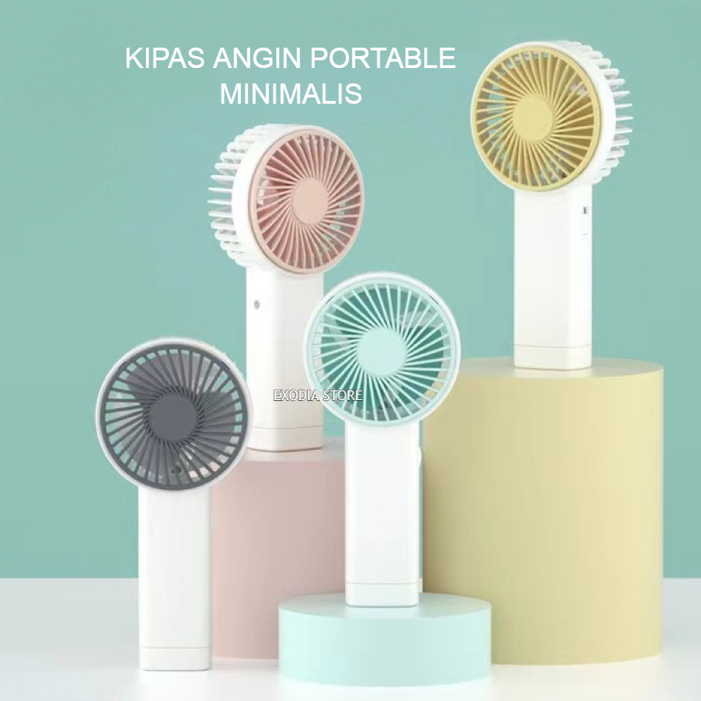 Jual Kipas Angin Minimalis Portable Gengam Handheld Fan Stand ...