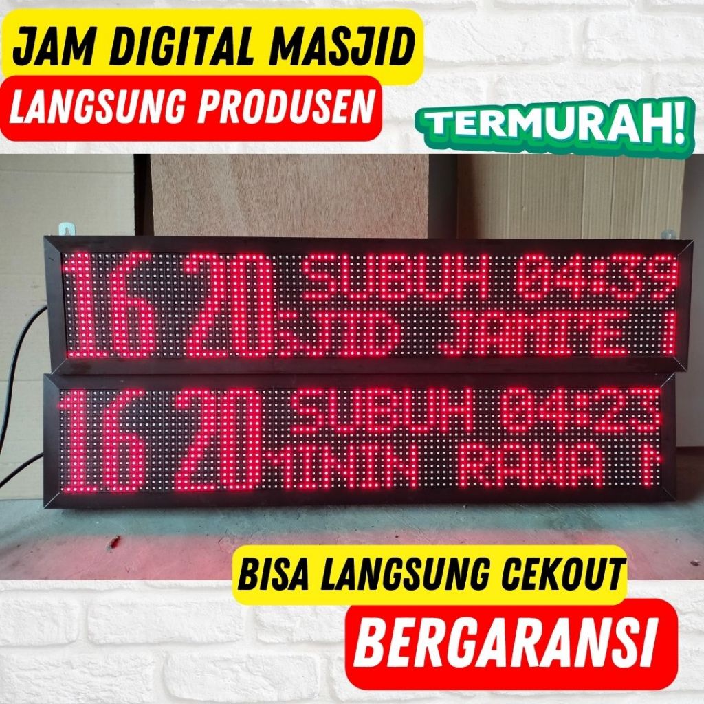 Jual Running Text Tulisan Berjalan toko, kantor, sekolah atau masjid ...