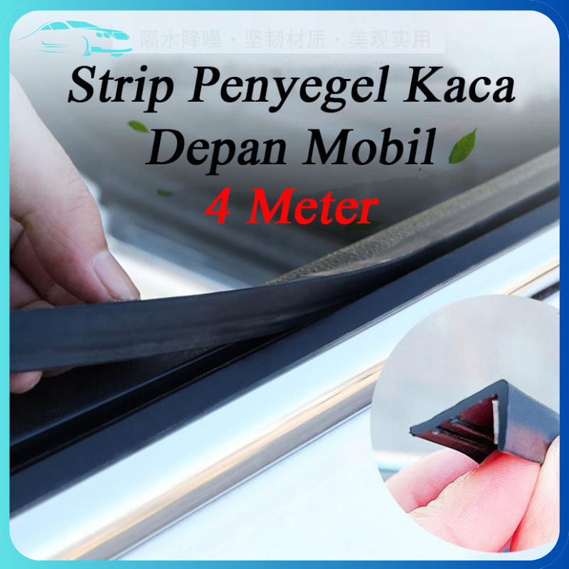 Jual 4 Meter Strip Penyegel Kaca Depan Mobil Peredam Pintu Karet ...